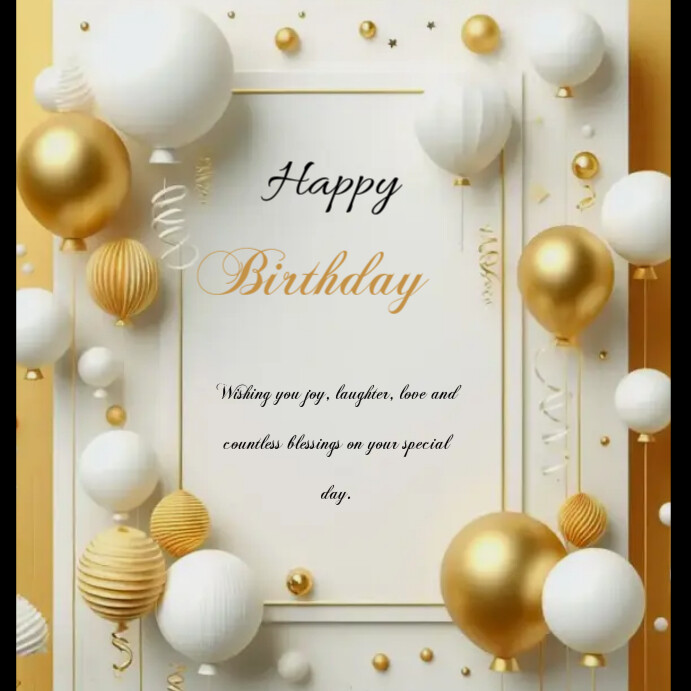 Birthday card editable design template | PosterMyWall