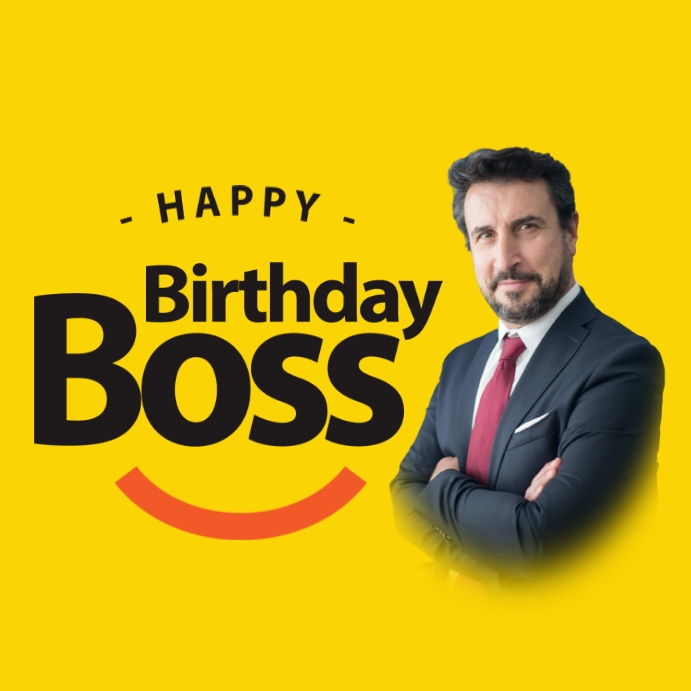 birthday card for my boss Template | PosterMyWall