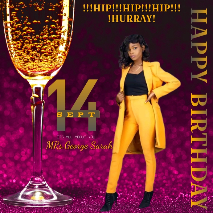 BIRTHDAY CARD l Template | PosterMyWall