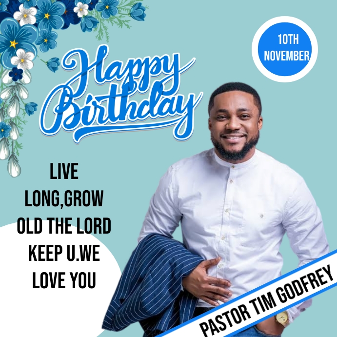 BIRTHDAY CARD m Template | PosterMyWall