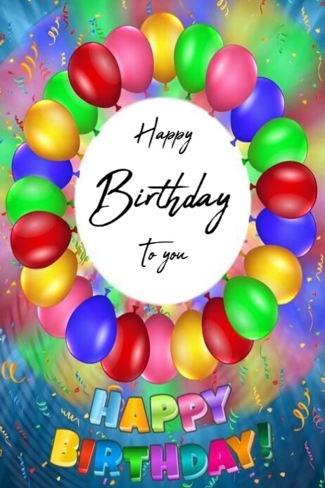 Birthday card Poster Template | PosterMyWall