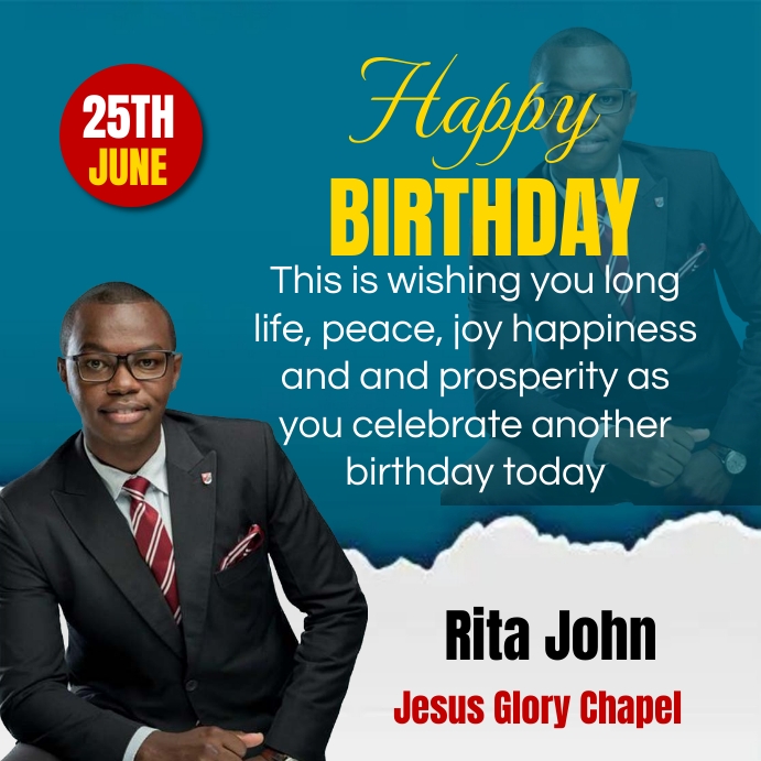 Copy of Birthday card template | PosterMyWall