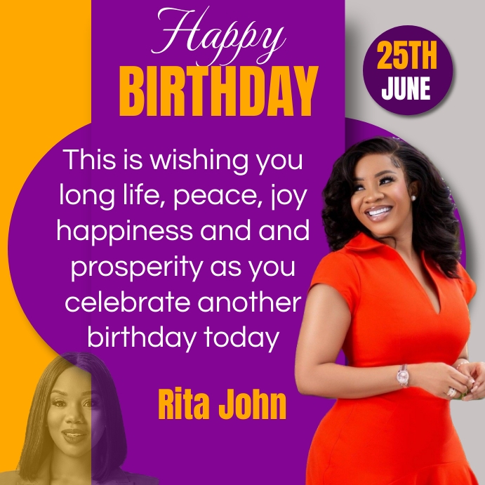 Copy of Birthday card template | PosterMyWall