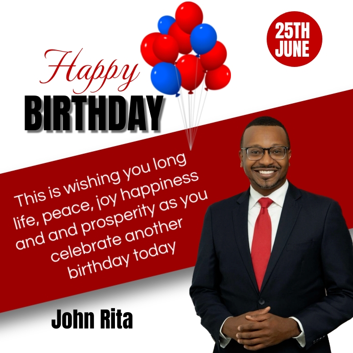 Copy of Birthday card template | PosterMyWall