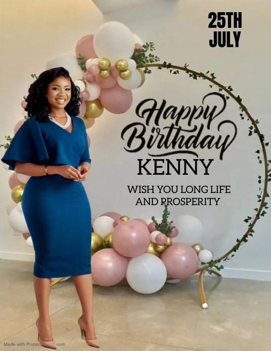 Plantilla de Birthday card template | PosterMyWall