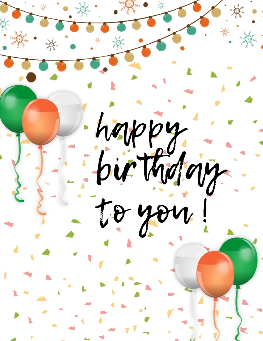 Birthday Card Template lamp | PosterMyWall