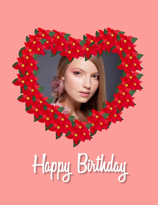 Birthday Card Template Rose | PosterMyWall