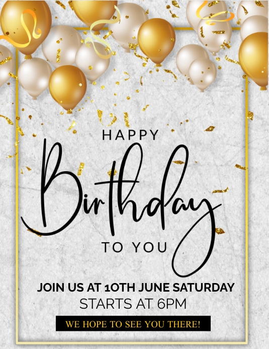 Plantilla de BIRTHDAY CARDS | PosterMyWall