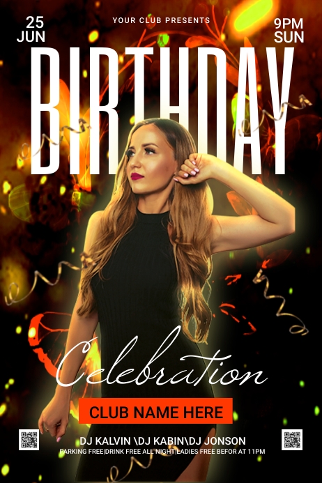 birthday celebrate party ad design Template | PosterMyWall