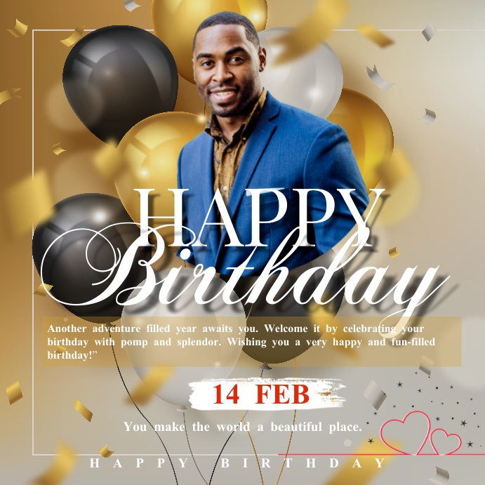 Birthday celebration card Template | PosterMyWall