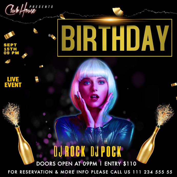 Birthday celebration Template | PosterMyWall