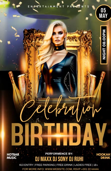 BIRTHDAY CELEBRATION Template | PosterMyWall