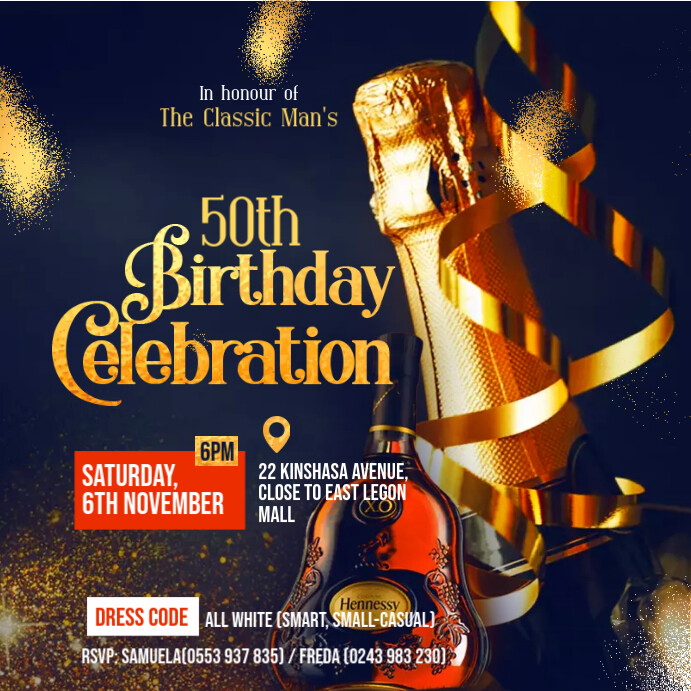 Birthday Celebration Design Template | PosterMyWall