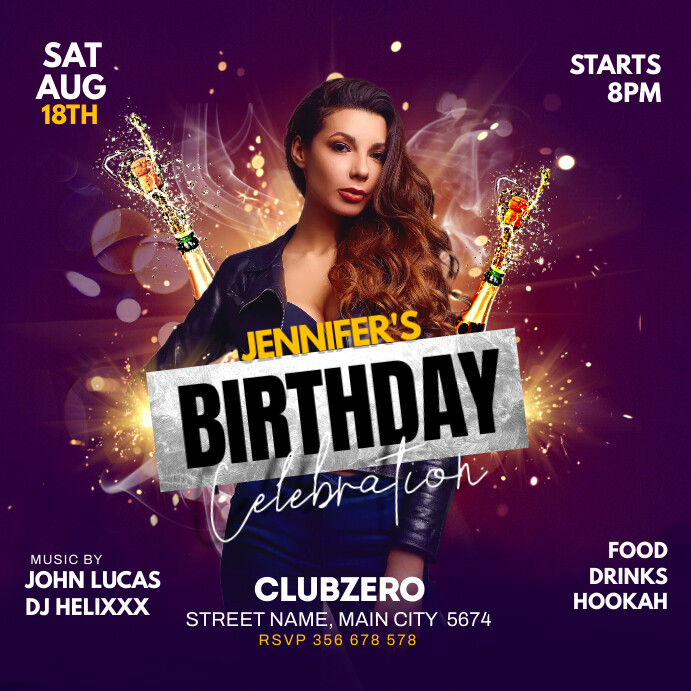 Copy of birthday celebration | PosterMyWall