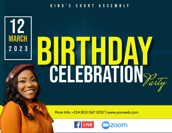 Birthday Celebration Flyer (1) Template | PosterMyWall