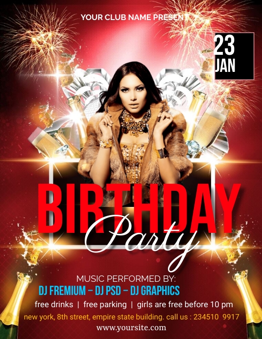 Birthday Celebration Flyer (3) Template | PosterMyWall