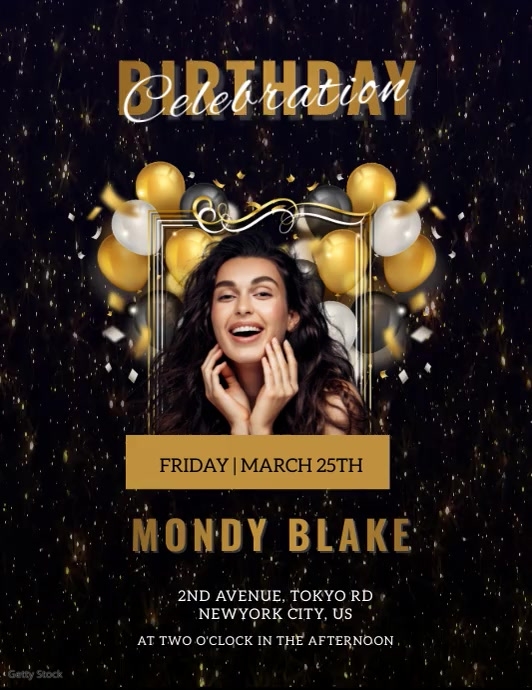 Birthday Celebration flyer | PosterMyWall