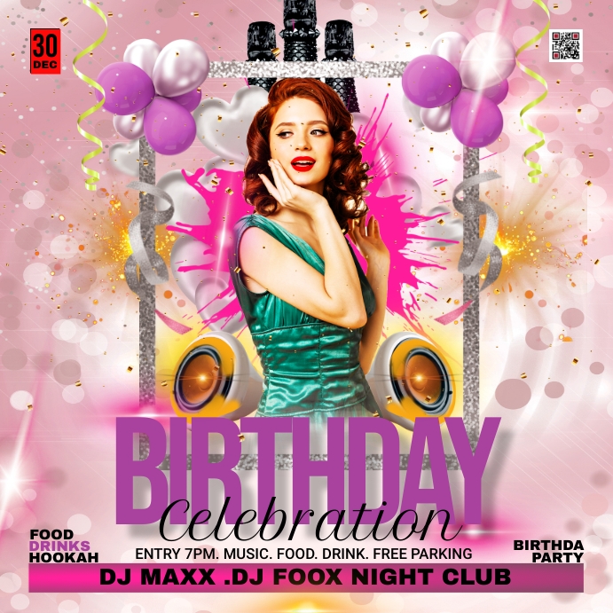 birthday celebration flyer Template | PosterMyWall