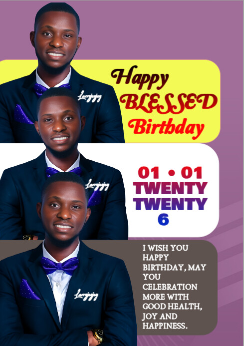 Birthday celebration flyer template design | PosterMyWall