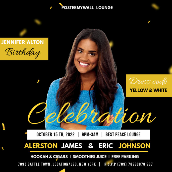 birthday celebration Instagram post Template | PosterMyWall