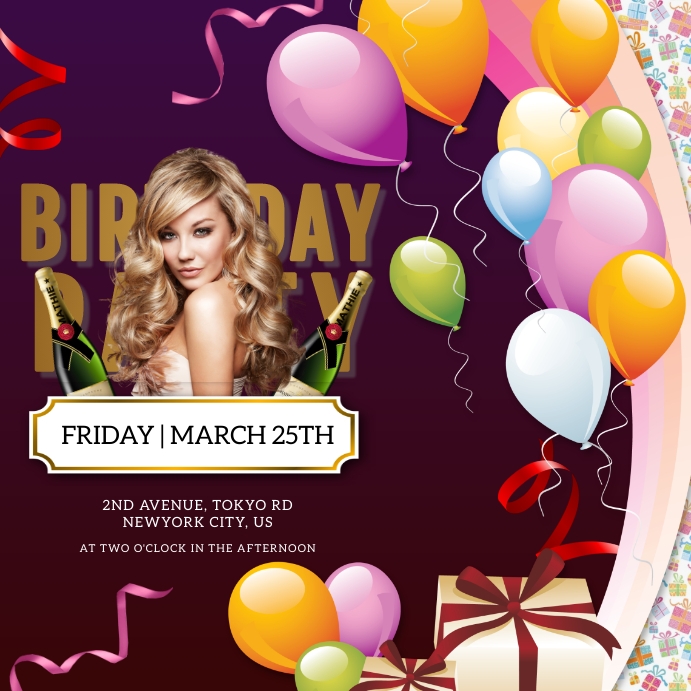 Birthday Celebration instagram post Template | PosterMyWall