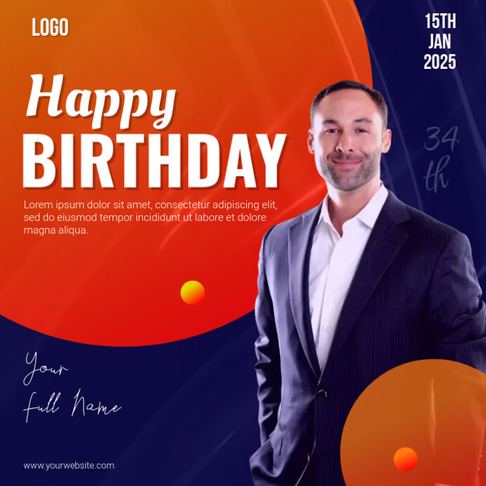 Birthday celebration instagram post Template | PosterMyWall