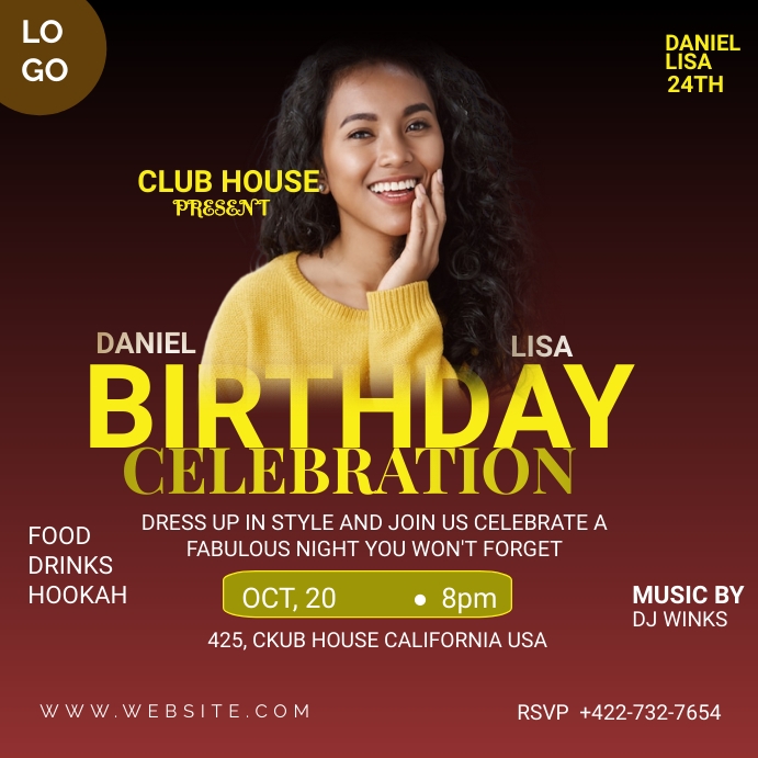 Birthday celebration Instagram post Template | PosterMyWall