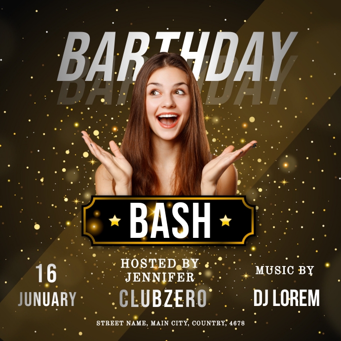 Birthday Celebration instagram post Template | PosterMyWall