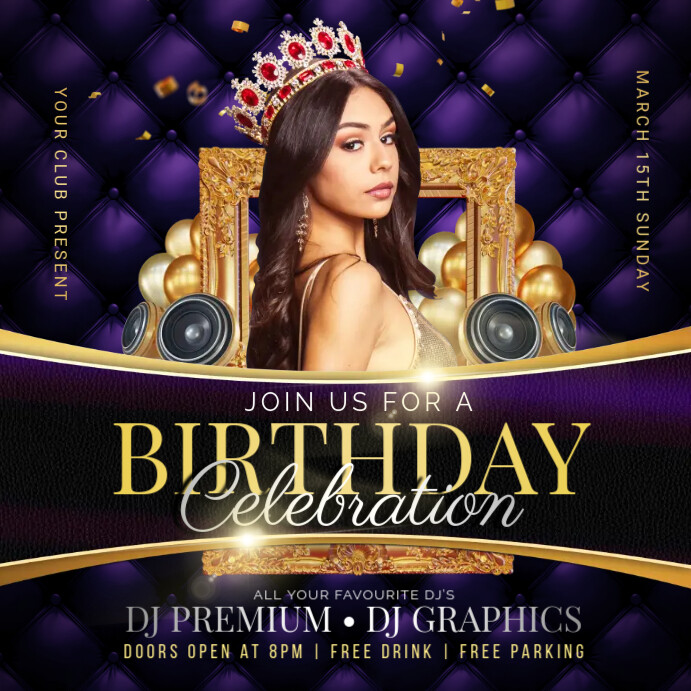 Birthday Celebration Instagram Template | PosterMyWall