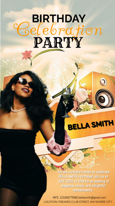 Birthday celebration party Template | PosterMyWall