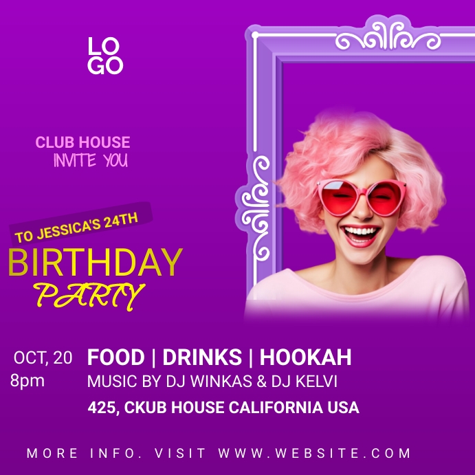 Birthday celebration party Template | PosterMyWall