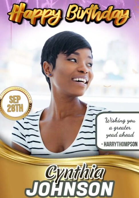birthday celebration post Template | PosterMyWall
