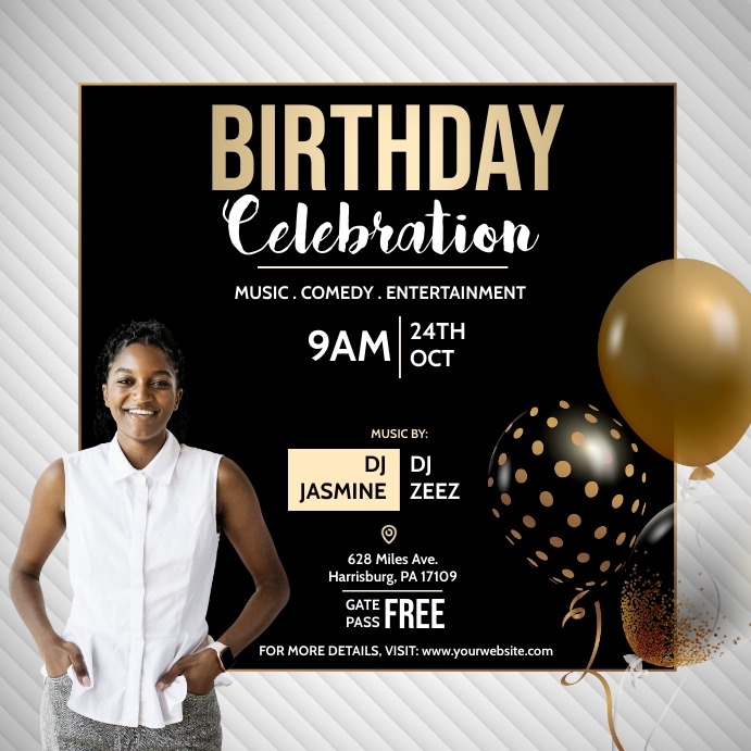 Birthday Celebration Poster Template | PosterMyWall