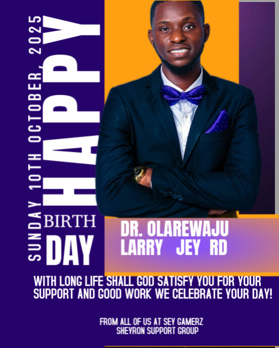 Birthday celebration poster design Template | PosterMyWall