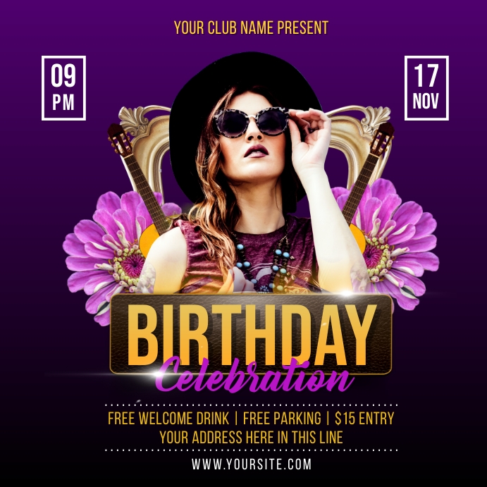 Copy of Birthday Celebration Social Media Post | PosterMyWall