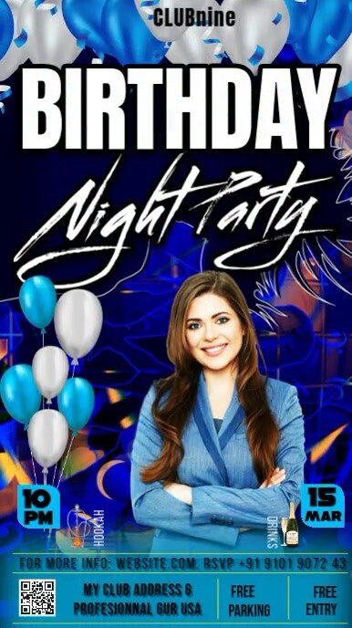 birthday club party Template | PosterMyWall