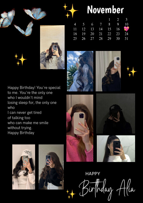 Birthday collage template | PosterMyWall