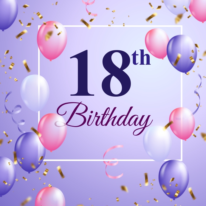 Birthday Debut Card Template | PosterMyWall