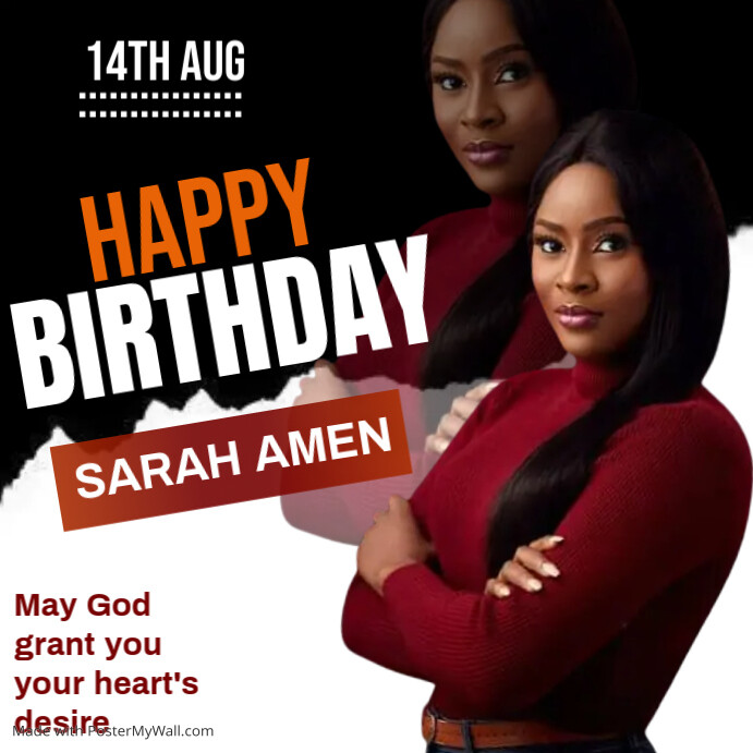 Birthday Modelo | PosterMyWall