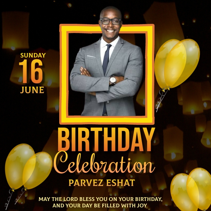 BIRTHDAY Template | PosterMyWall