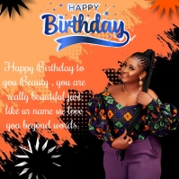 BIRTHDAY CARD Template | PosterMyWall
