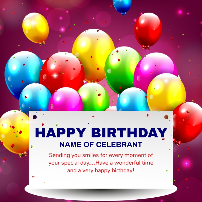 Birthday Template | PosterMyWall