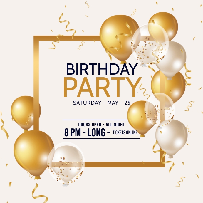 Birthday Template | PosterMyWall