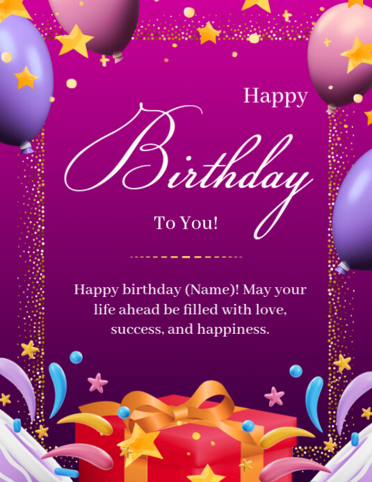 Plantilla de Birthday | PosterMyWall