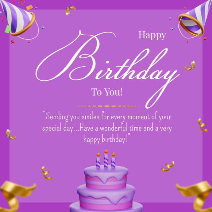 Birthday Template | PosterMyWall
