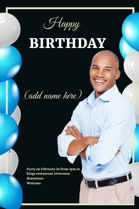 Birthday Template | PosterMyWall