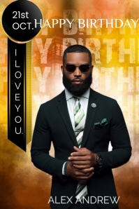 Classic 50th Birthday Poster Template | PosterMyWall