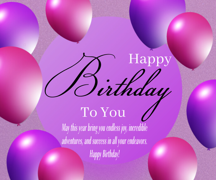 Birthday Template | PosterMyWall