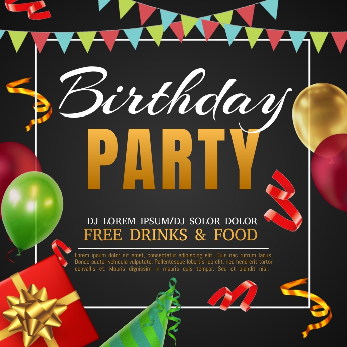 Copy of Birthday | PosterMyWall