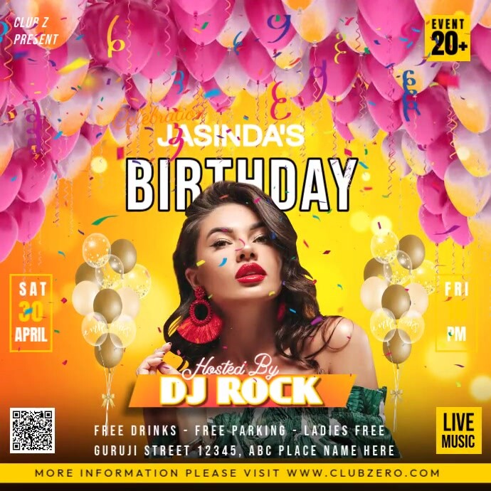 birthday Template | PosterMyWall